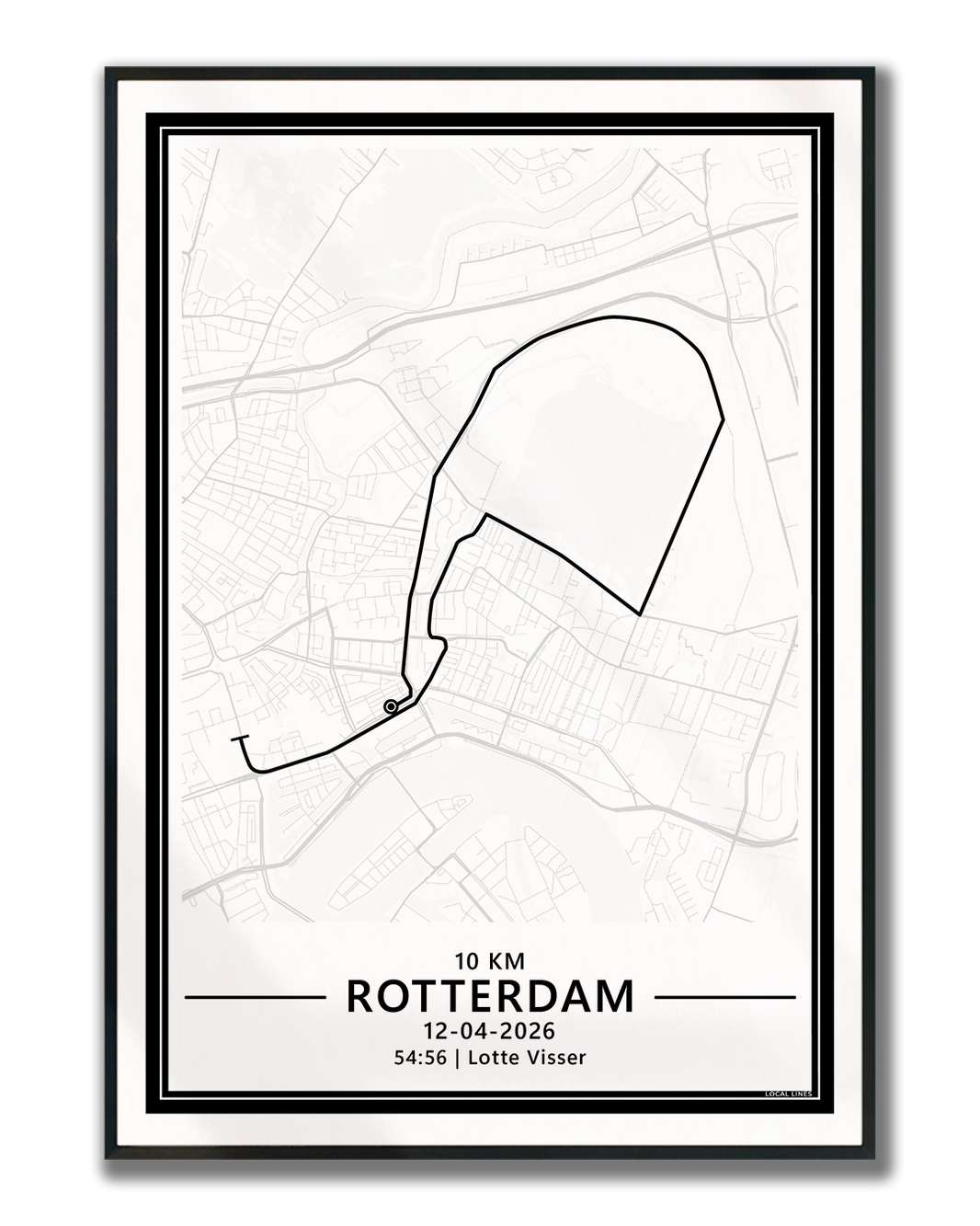 Poster Rotterdam kopen — Stadskaart print | Local Lines