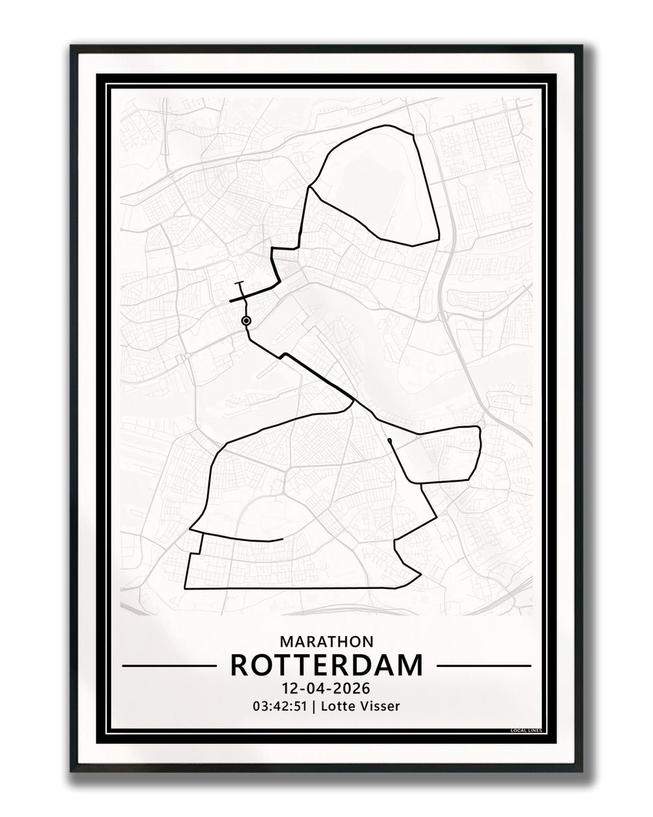 Poster Rotterdam kopen — Stadskaart print | Local Lines