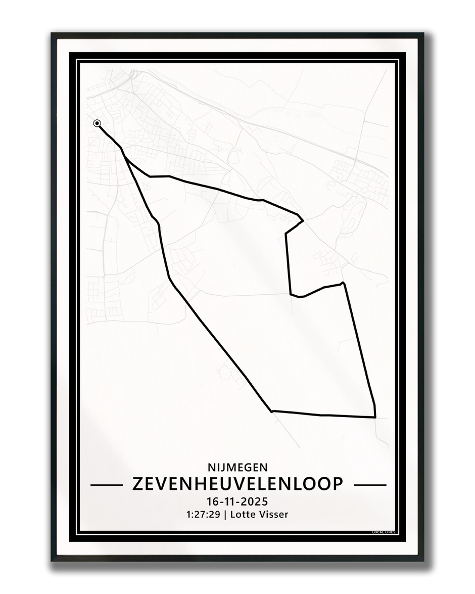 Poster Nijmegen — Stadskaart print kopen | Local Lines